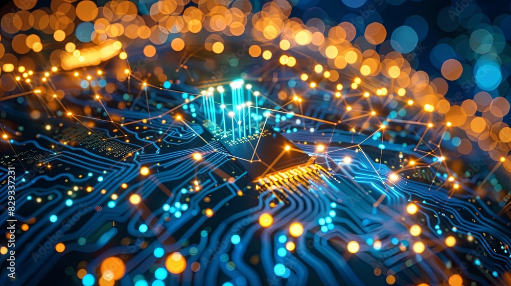 Global Connection Technology and Social Network Concept. World Map with ...