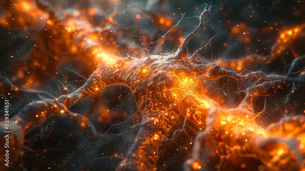 Depict the structure and function of neurons, showing how dendrites ...