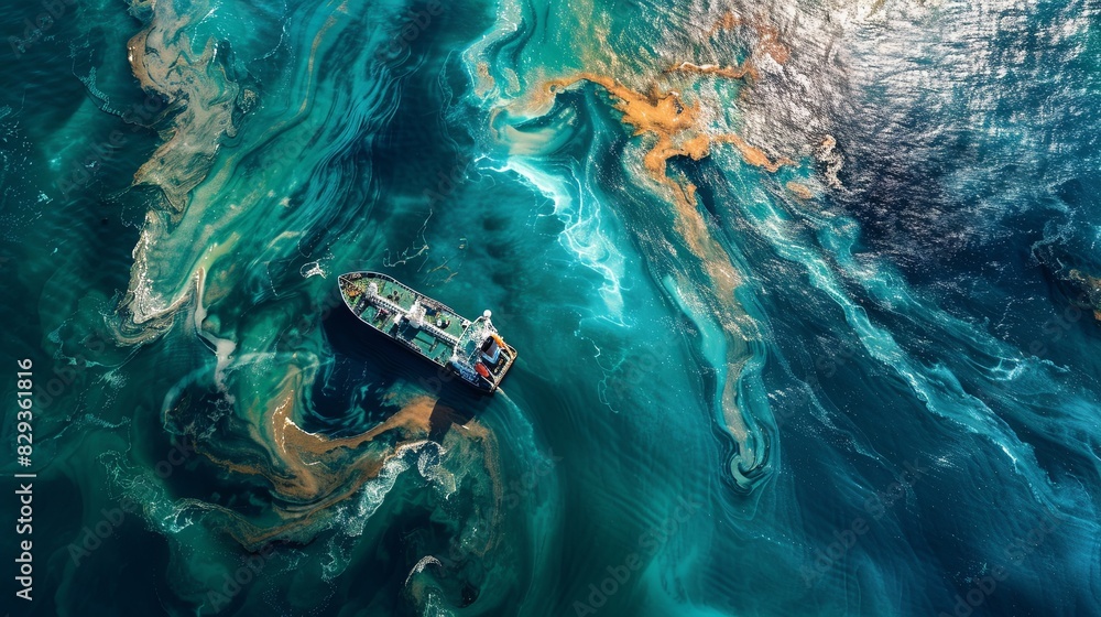 webinar banner,Oil leak from Ship , Oil spill pollution polluted water ...