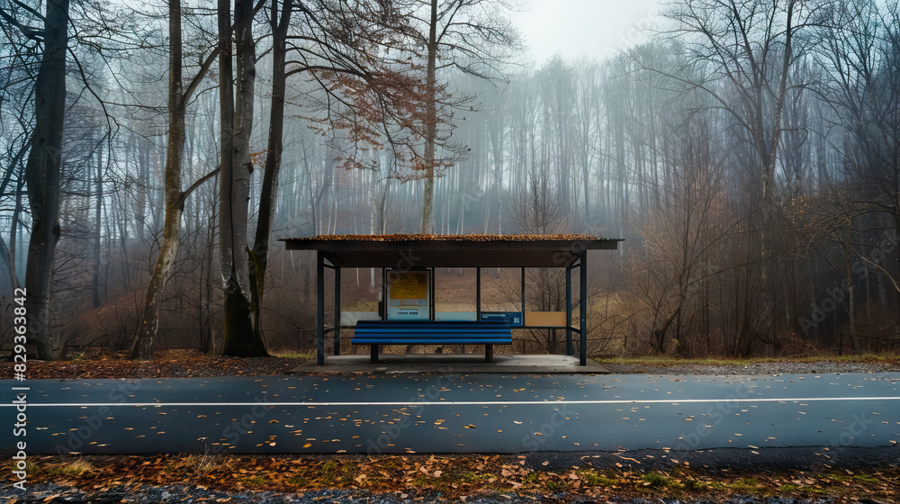 Foto Stock bus stop shelters where passengers wait for transportation ...
