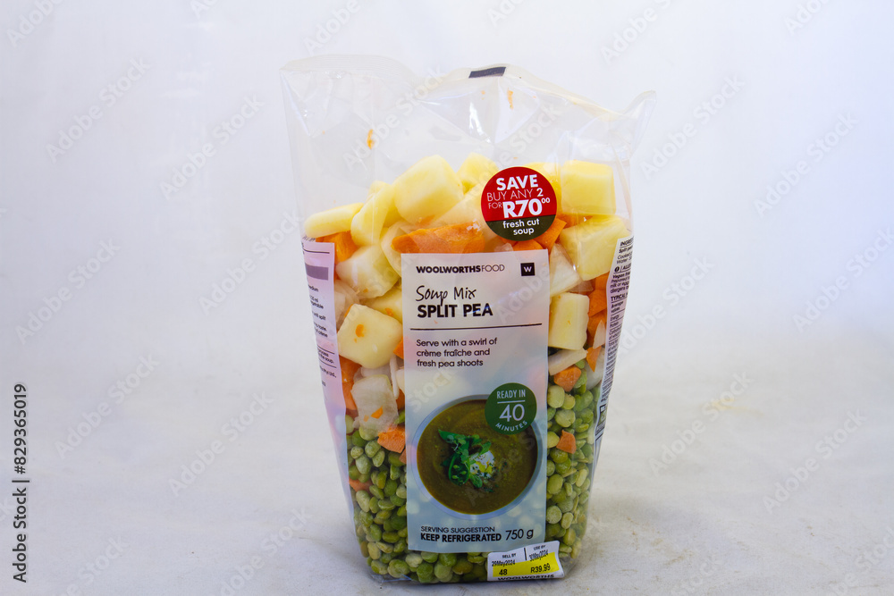 Johannesburg, South Africa - a bag of split pea soup mix from ...