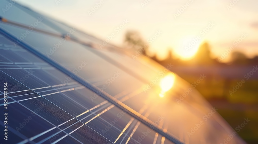 Renewable energy sources, close up, such as solar and wind power ...