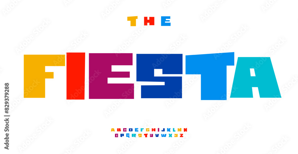 Joyful carnival alphabet featuring bold bright colorful letters ...