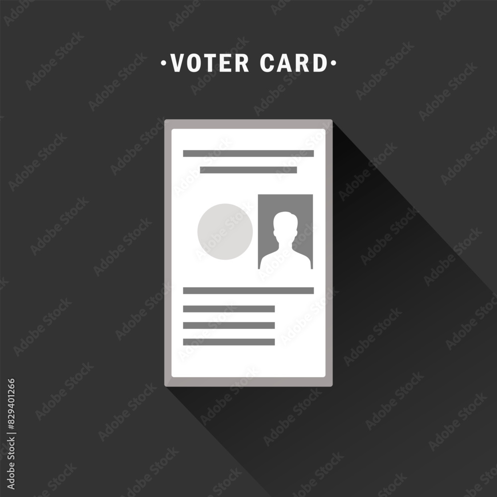 Vector of Indian Voter ID Card. India's National Voters Day, Concept of ...