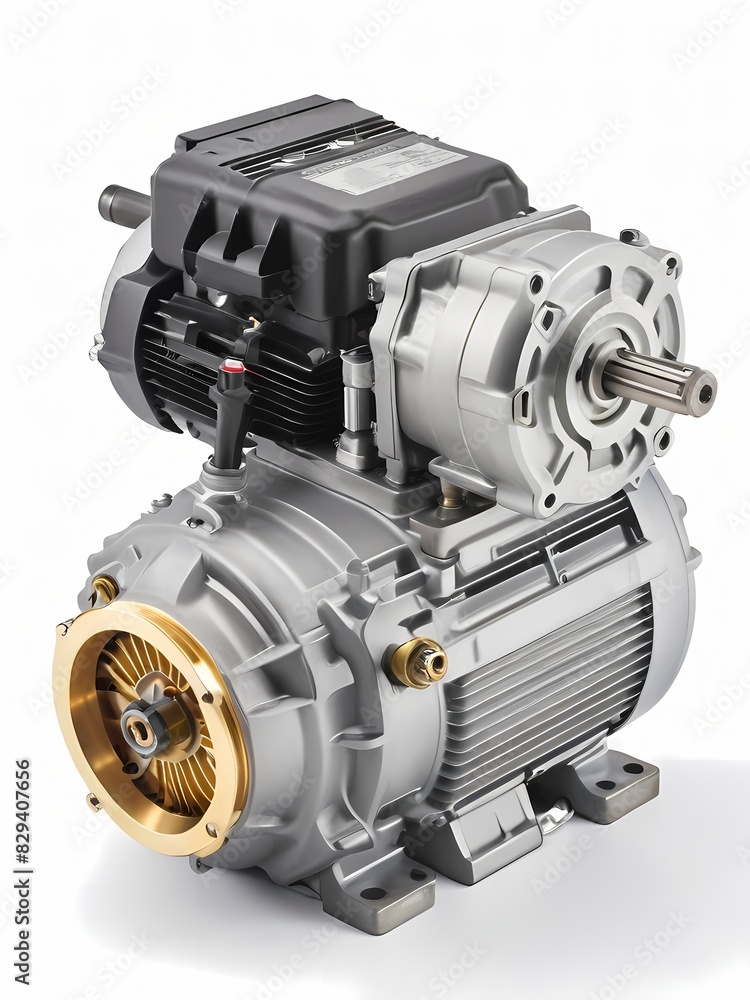 3D motor ac, electric motor cooling engine components of the main ...