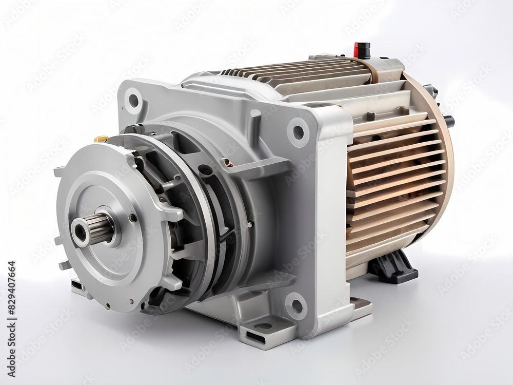 3D motor ac, electric motor cooling engine components of the main ...