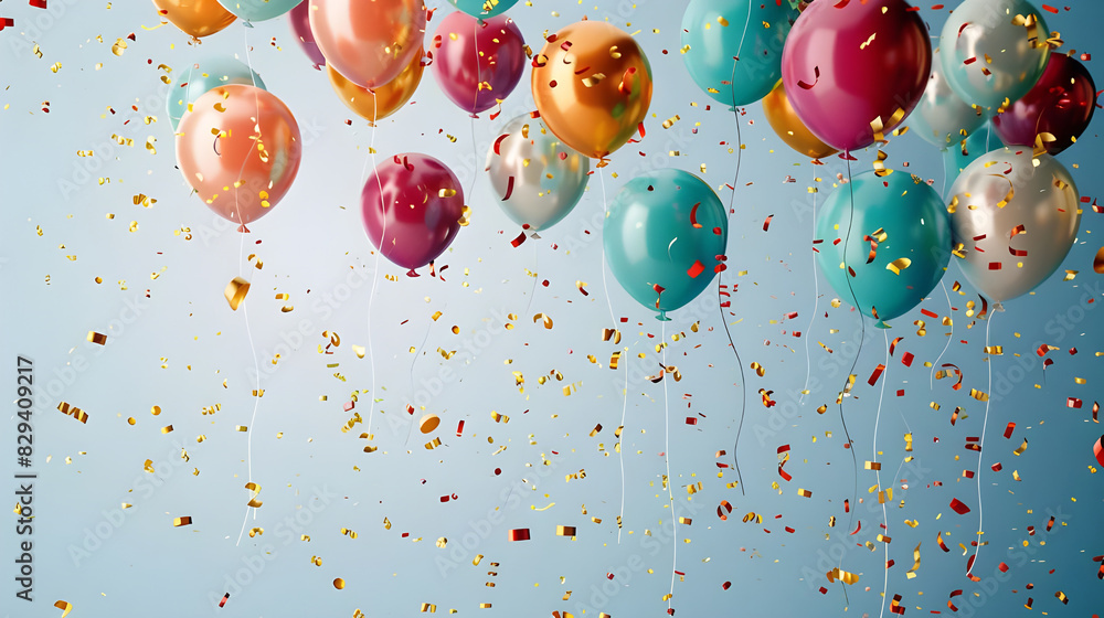 Balloons writing white free space. foil confetti photos background ...