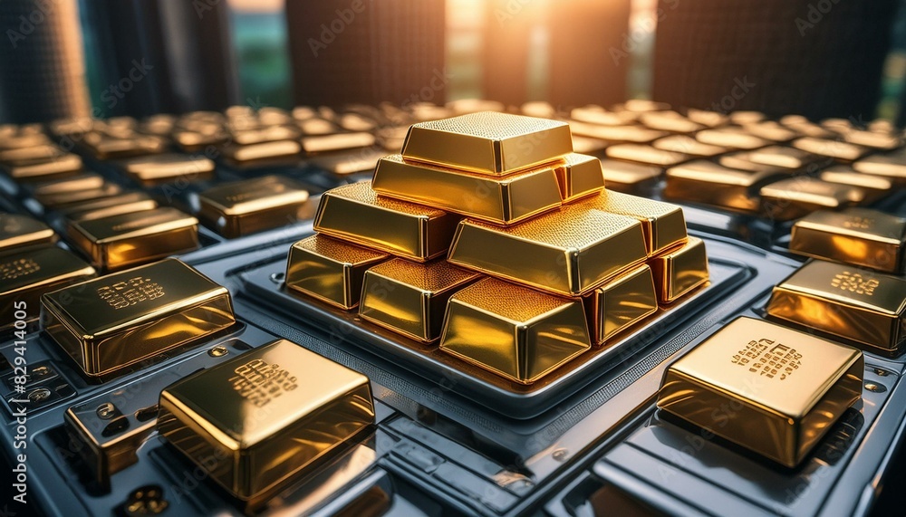 gold graph with sign, street traffic, gold and besqet city bus station ...