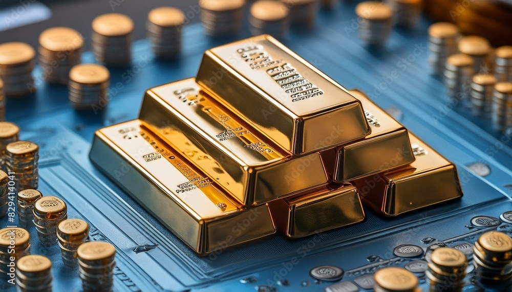 gold graph with sign, street traffic, gold and besqet city bus station ...