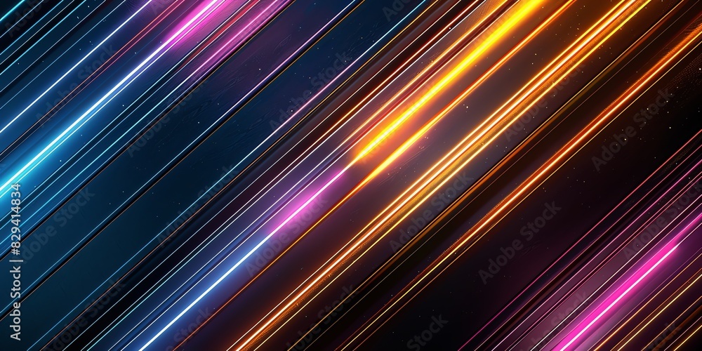 neon triangle light art wallpaper wallpaper, in the style of ...