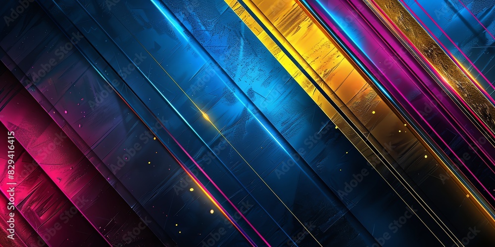 neon triangle light art wallpaper wallpaper, in the style of ...