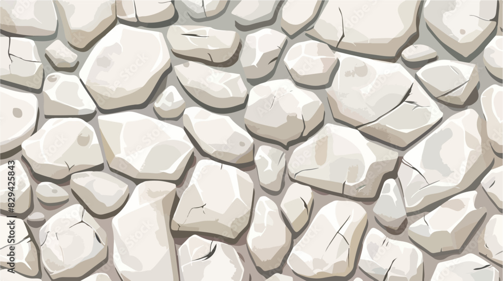 Stones background. White texture Cartoon Vector style Stock Vector ...