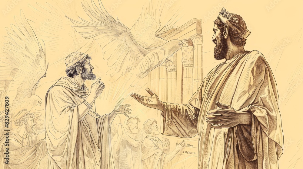Biblical Illustration: The Prophet Isaiah, Vision of God in the Temple ...