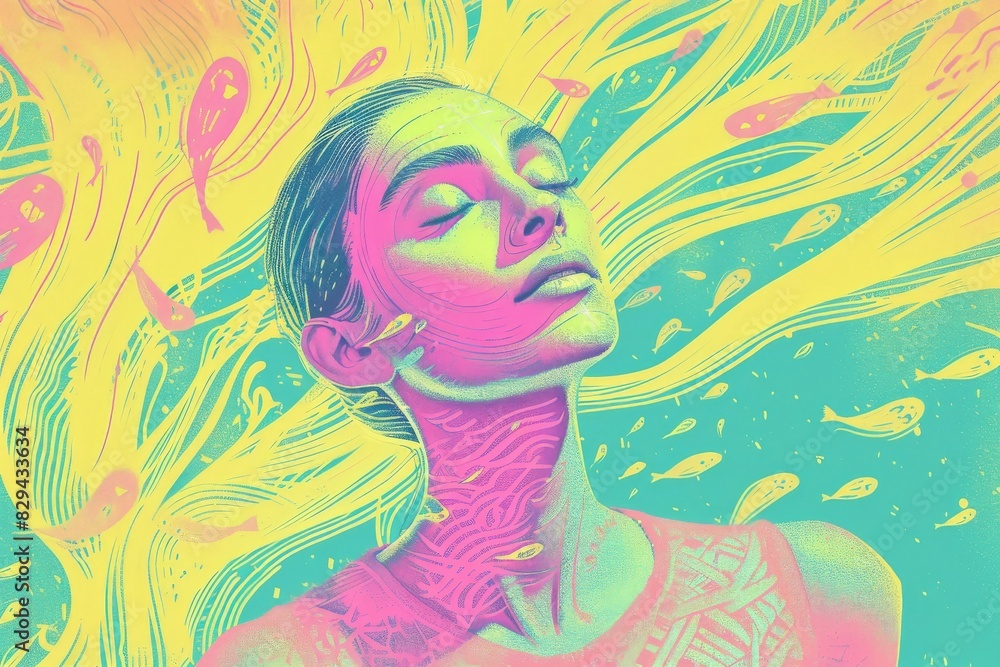 Digital graffiti - digital abstract art computer generated but made to ...