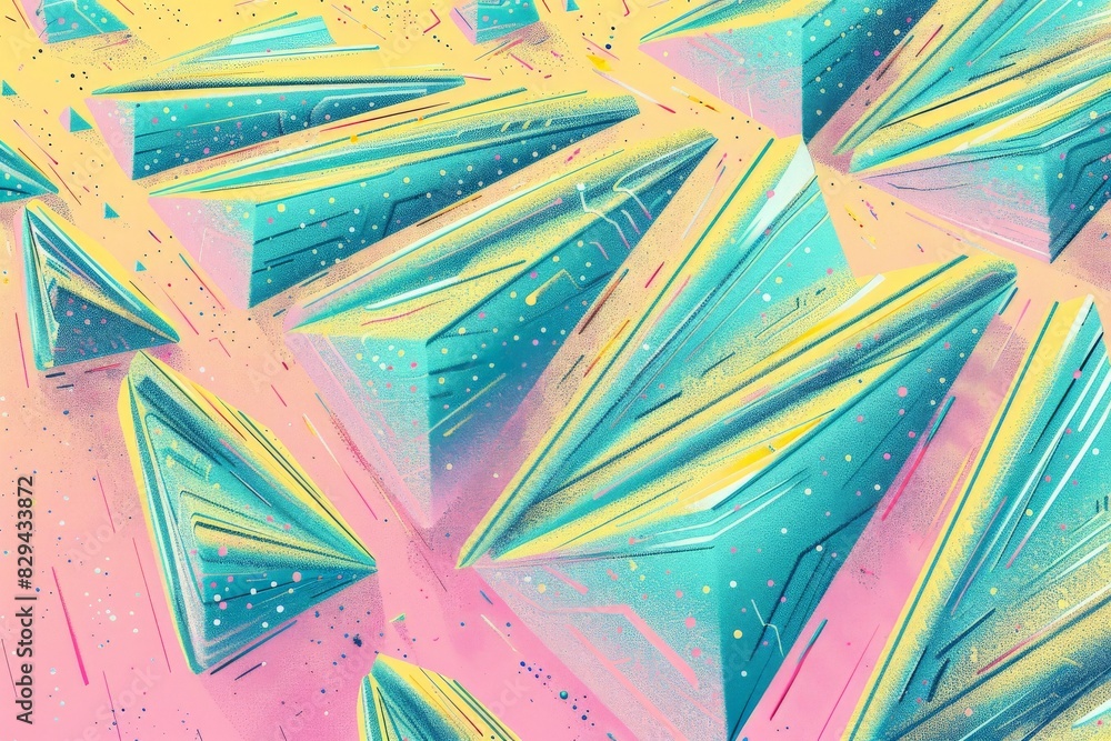 Digital graffiti - digital abstract art computer generated but made to ...