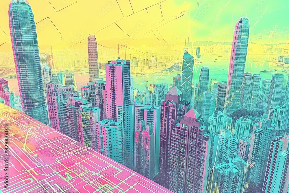 Digital graffiti - digital abstract art computer generated but made to ...