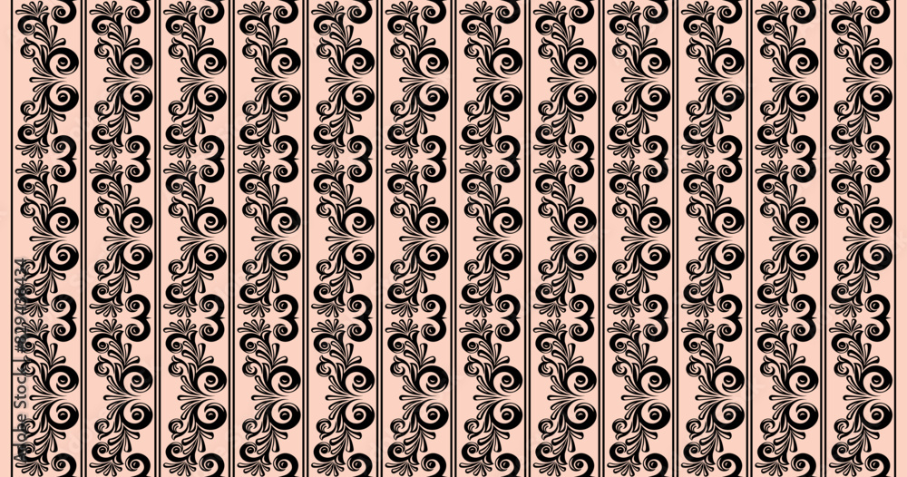 Panelling wall background, seamless pattern, interior decoration ...