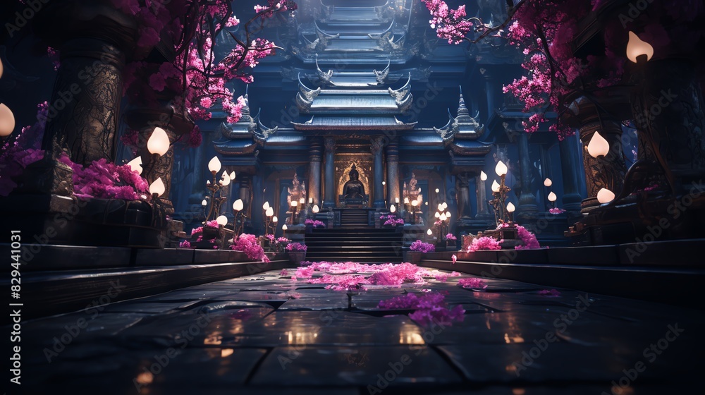 8K resolution photo capturing the elegance of a Thai temple, detailed ...
