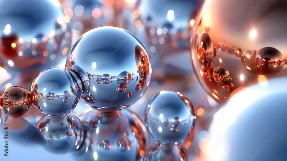 Abstract geometric ball holography sparkle background, reflection ...