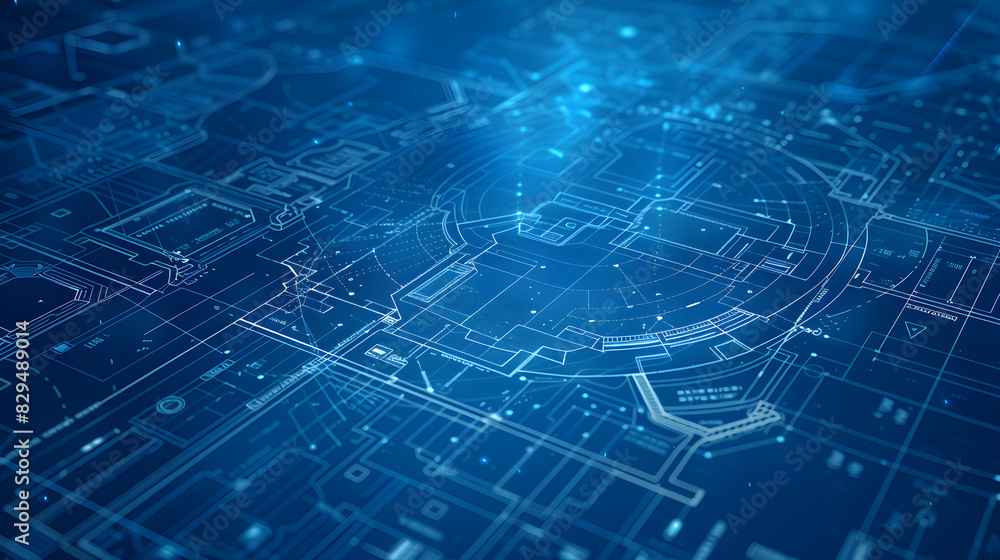 background digital blueprint composition illustration technology ...