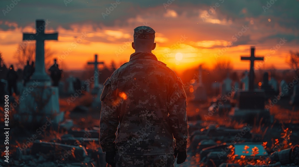 Memorial Day, remembering the fallen soldiers around the world. Stock ...