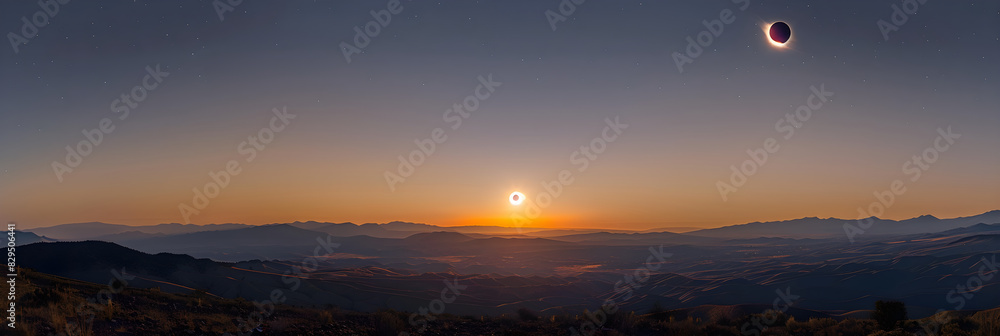 Solar Eclipse at Its Peak - Mesmerizing Halo Effect and Ethereal ...