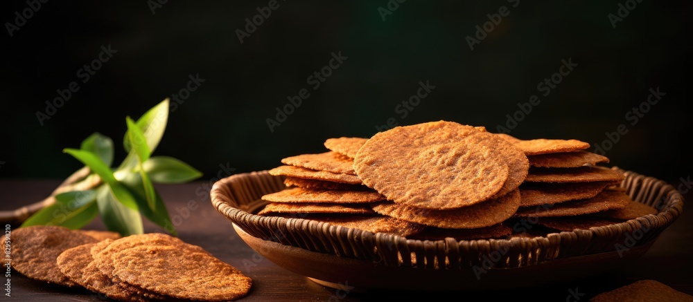 Traditional Indian snacks like ragi happala and nachni papad a type of ...