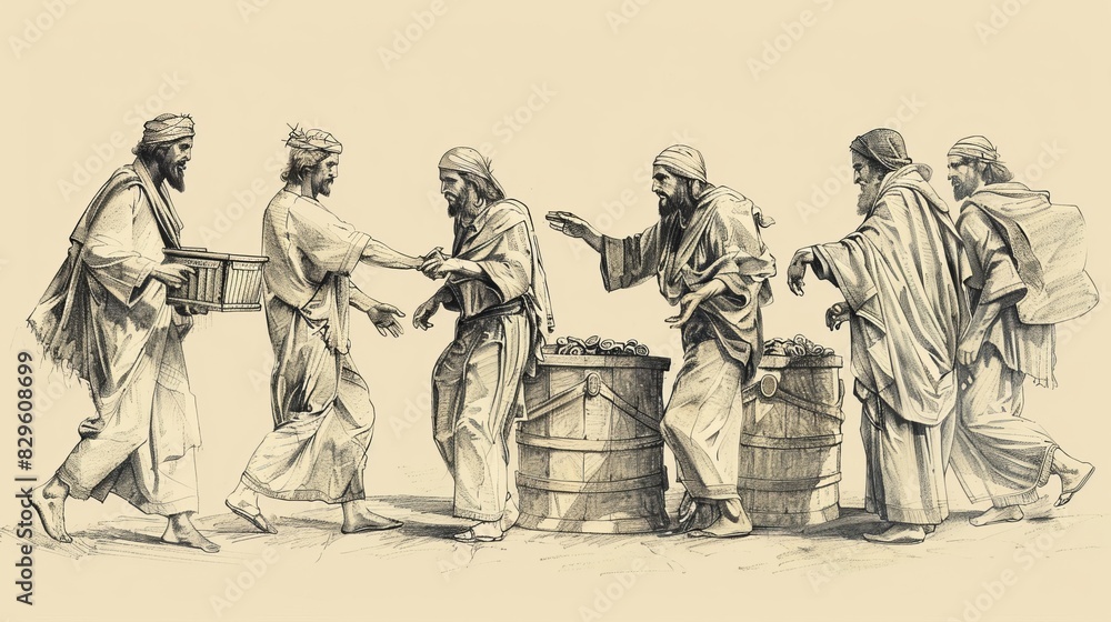 Biblical Illustration: The Cleansing of the Temple, Jesus Driving Out ...