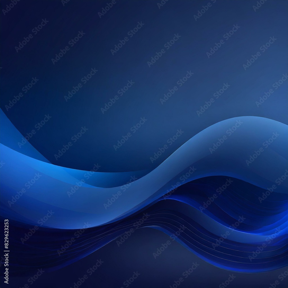 abstract blue background.Abstract blue wave background with dark matte ...