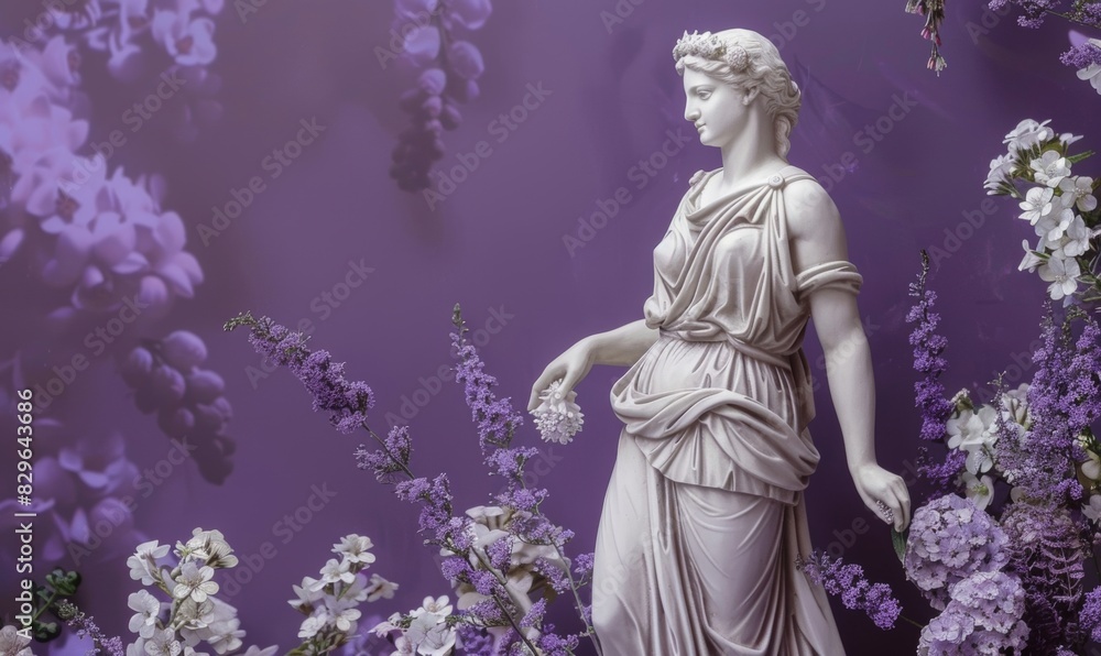 Greek statue of the ancient goddess of agriculture and the harvest ...