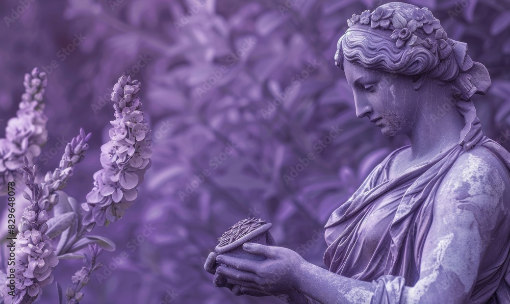 Greek statue of the ancient goddess of agriculture and the harvest ...