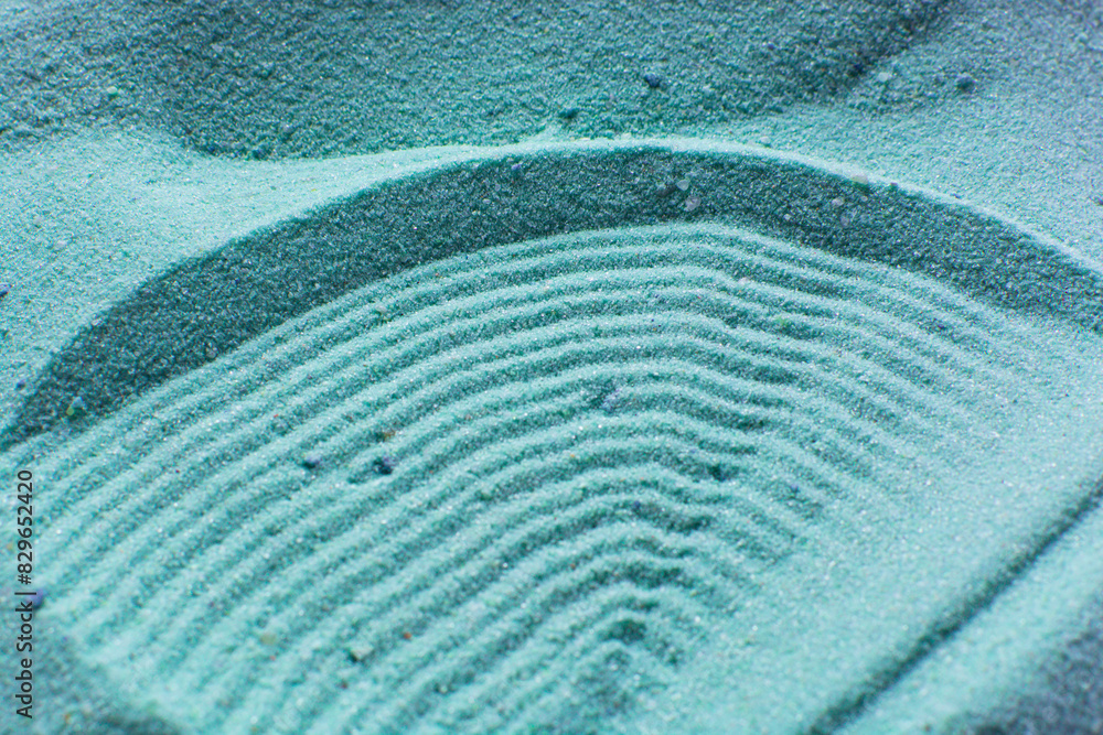 textured blue sand background, beautiful sand texture, overhead view of ...