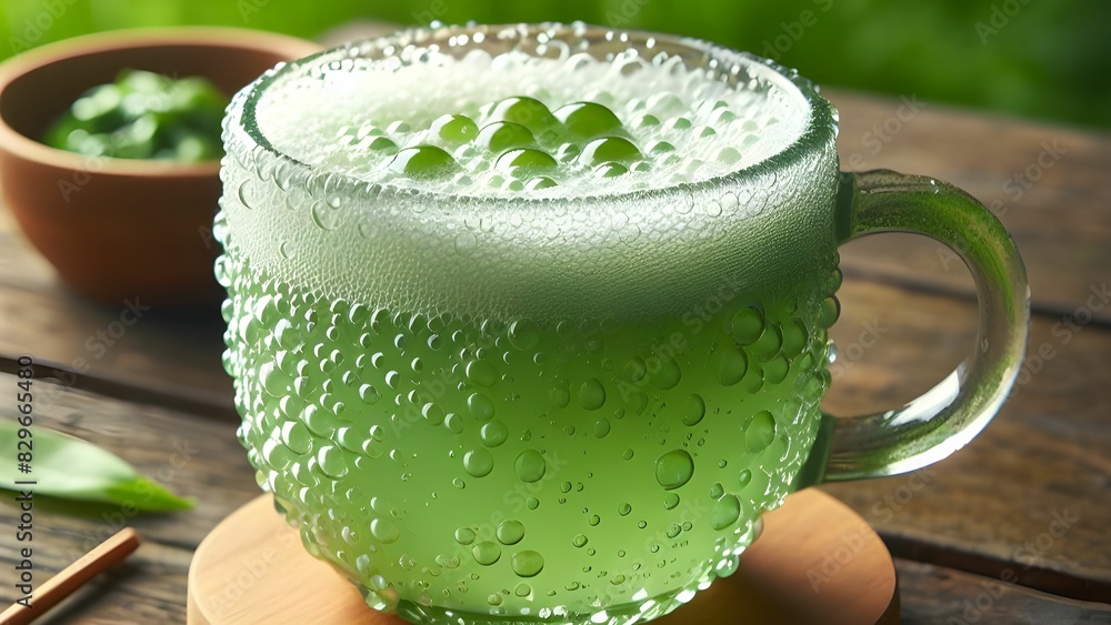 fresh cold Sugar cane juice in a cup in a light background Stock Photo ...