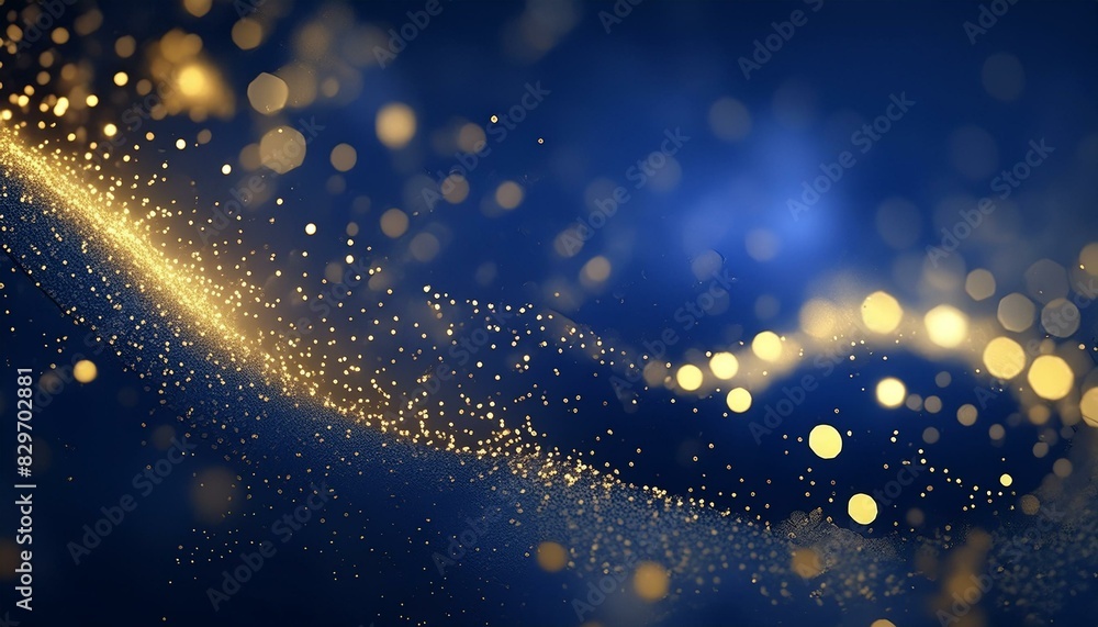 abstract background with Dark blue and gold particle texture Dark blue ...
