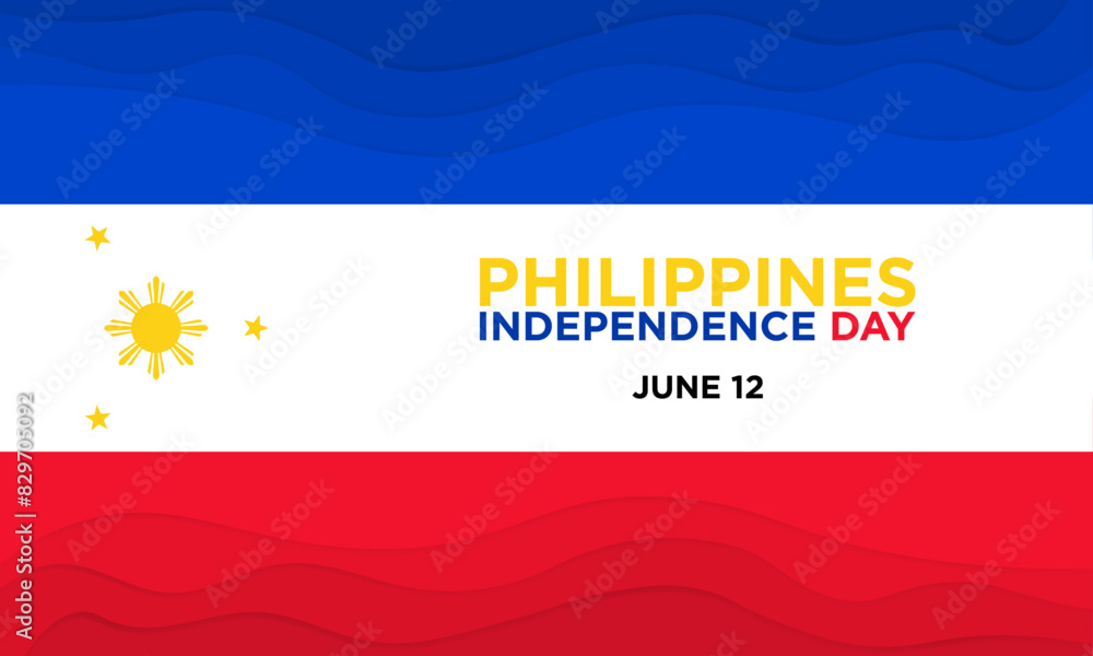 Happy Philippines Independence Day Banner template, June 12 ...