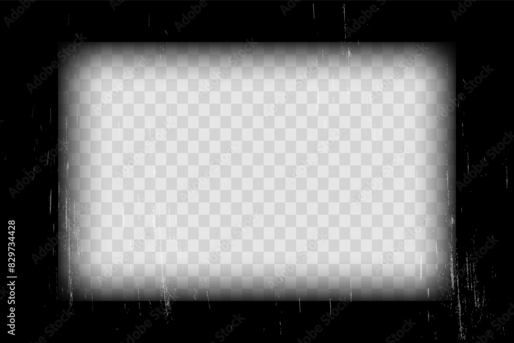 Old cinematic frame, video film strip. Retro vintage tape empty ...