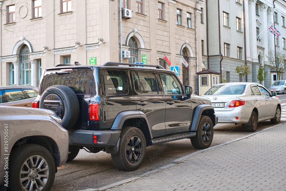 Minsk, Belarus. Apr 27, 2024.Tank 300 tailights, offroad car design ...