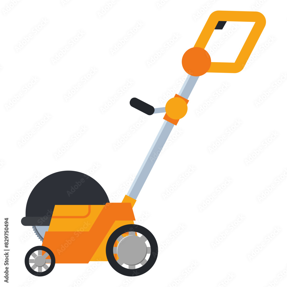 Electric edger for lawn vector cartoon illustration isolated on a white ...