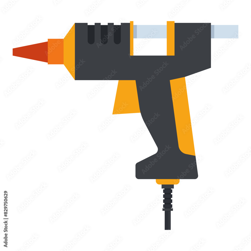 Craft glue gun vector cartoon illustration isolated on a white ...