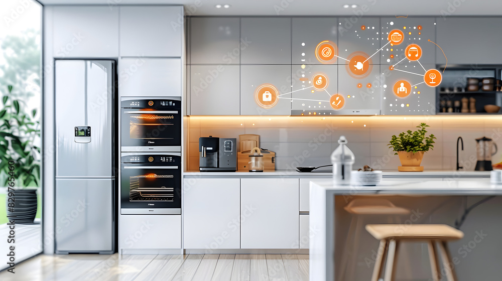 Smart Kitchen Appliances with AI, smart kitchen appliances enhanced ...