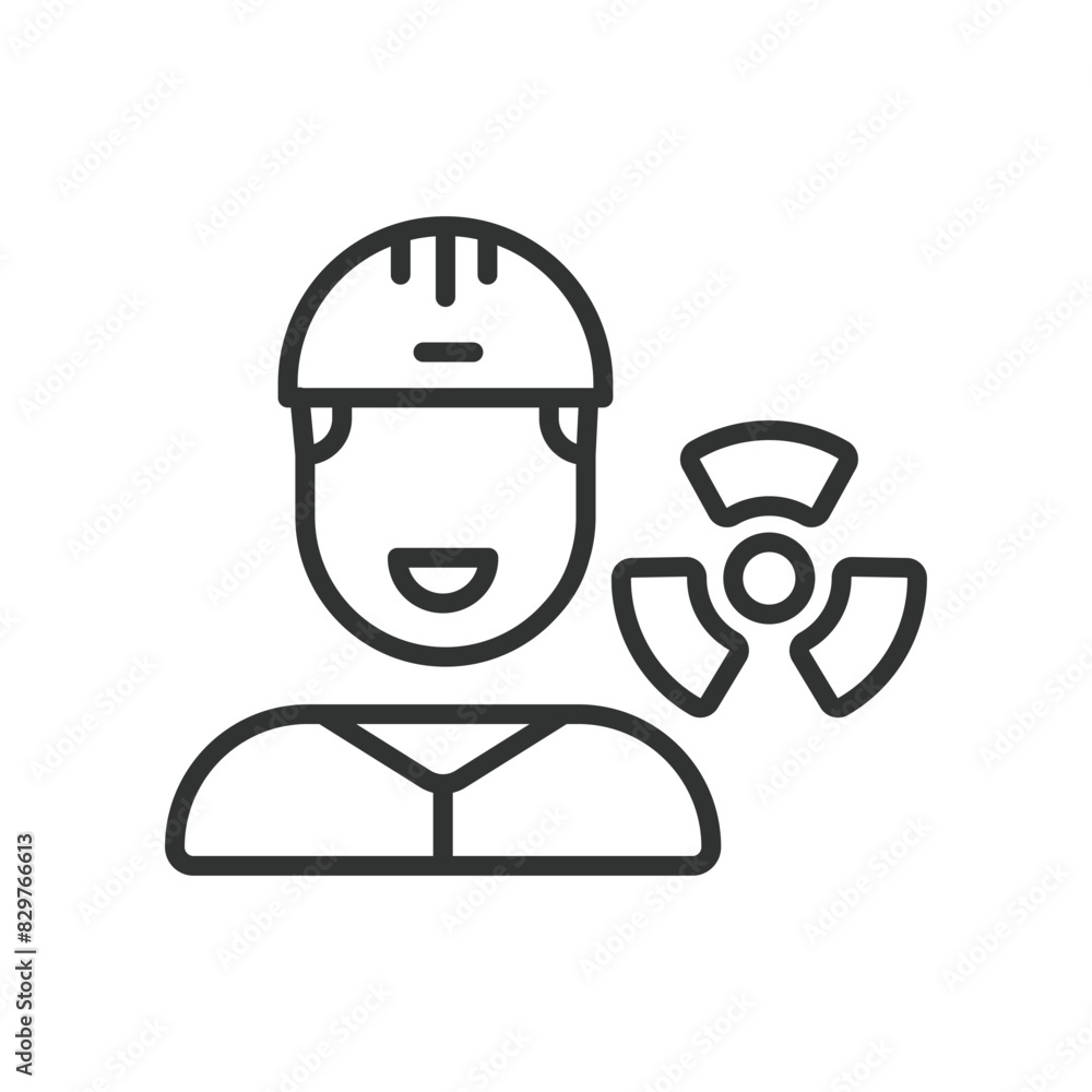 Nuclear engineering, in line design, green. Nuclear, Engineering ...