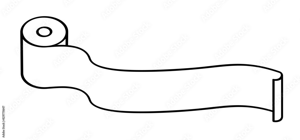 Cartoon WC paper or wc roll. Toilet paper roll. tape, tissue icon ...