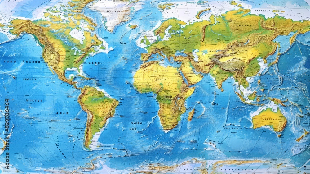Develop a world map that shows the current political boundaries of all ...