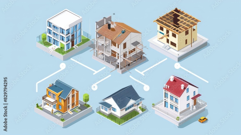 Illustrate a comparison chart of different construction techniques ...