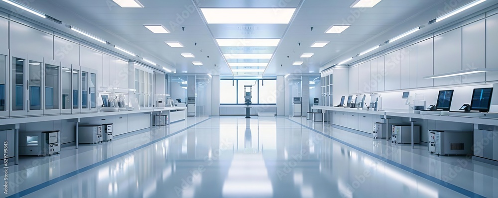 Cleanroom with advanced lithography equipment for chip manufacturing ...