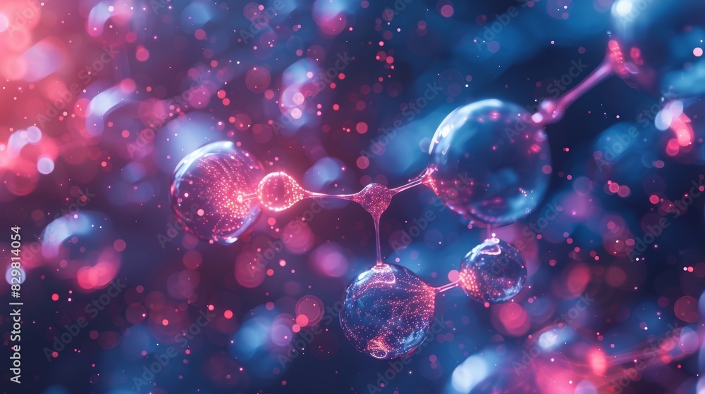 A conceptual image of a molecule interacting with a sensor surface ...