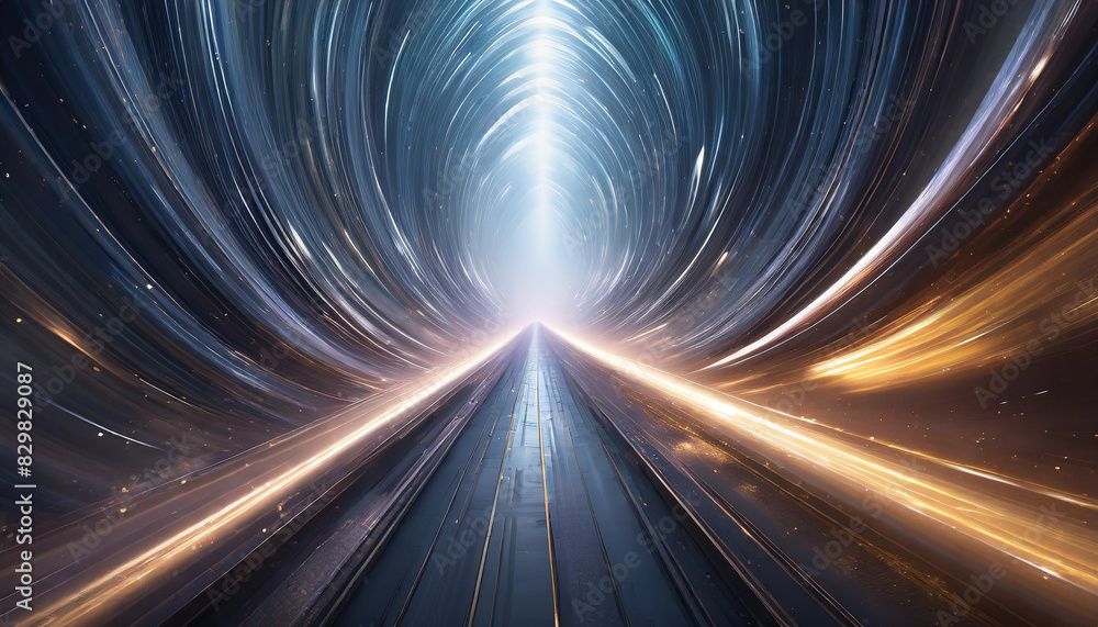 lightspeed hyperspace warp effect, showcasing vibrant streaks of light ...