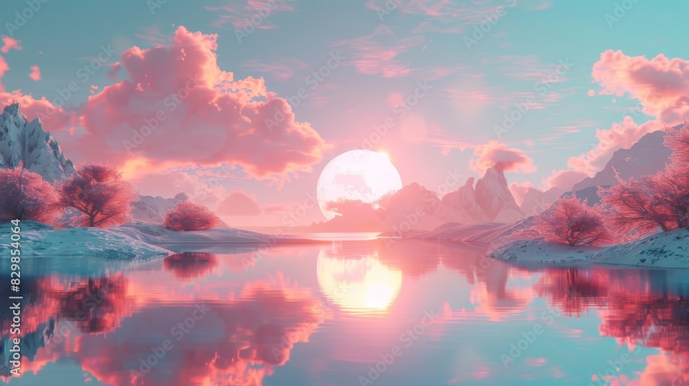 Design an artwork capturing 2000s digital art styles. Incorporate pixel ...