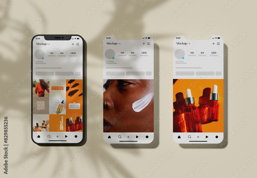 Social Media Mockup Stock Template | Adobe Stock