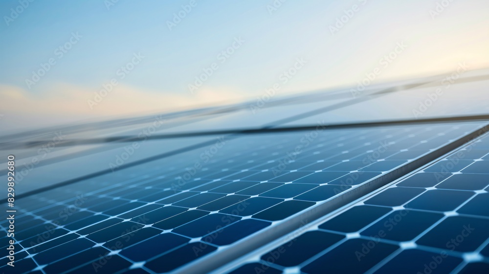 Closeup of Solar Panels Installed on Rooftops for Environment Day ...